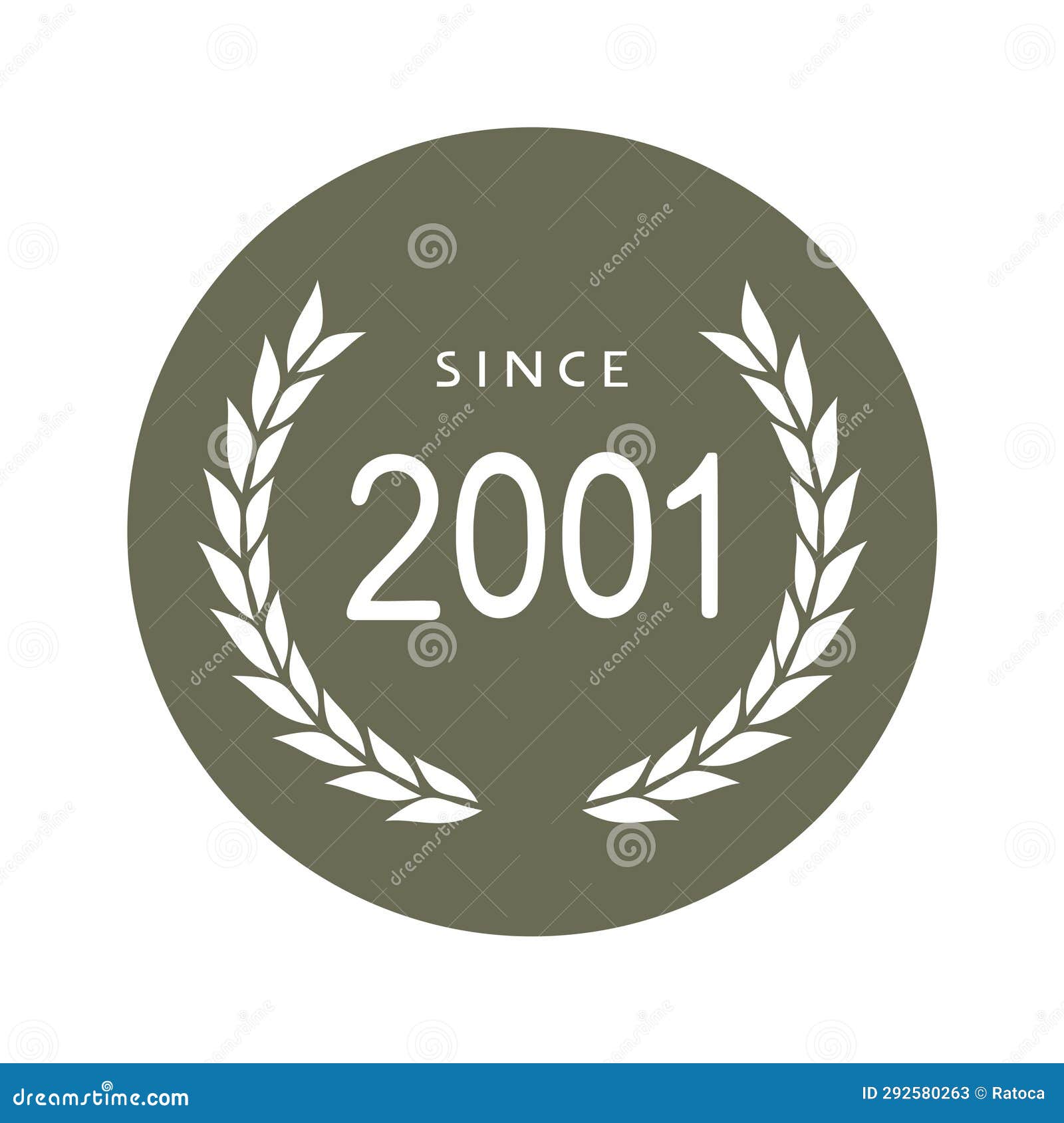 Since 2001 emblem symbol stock vector. Illustration of circle - 292580263