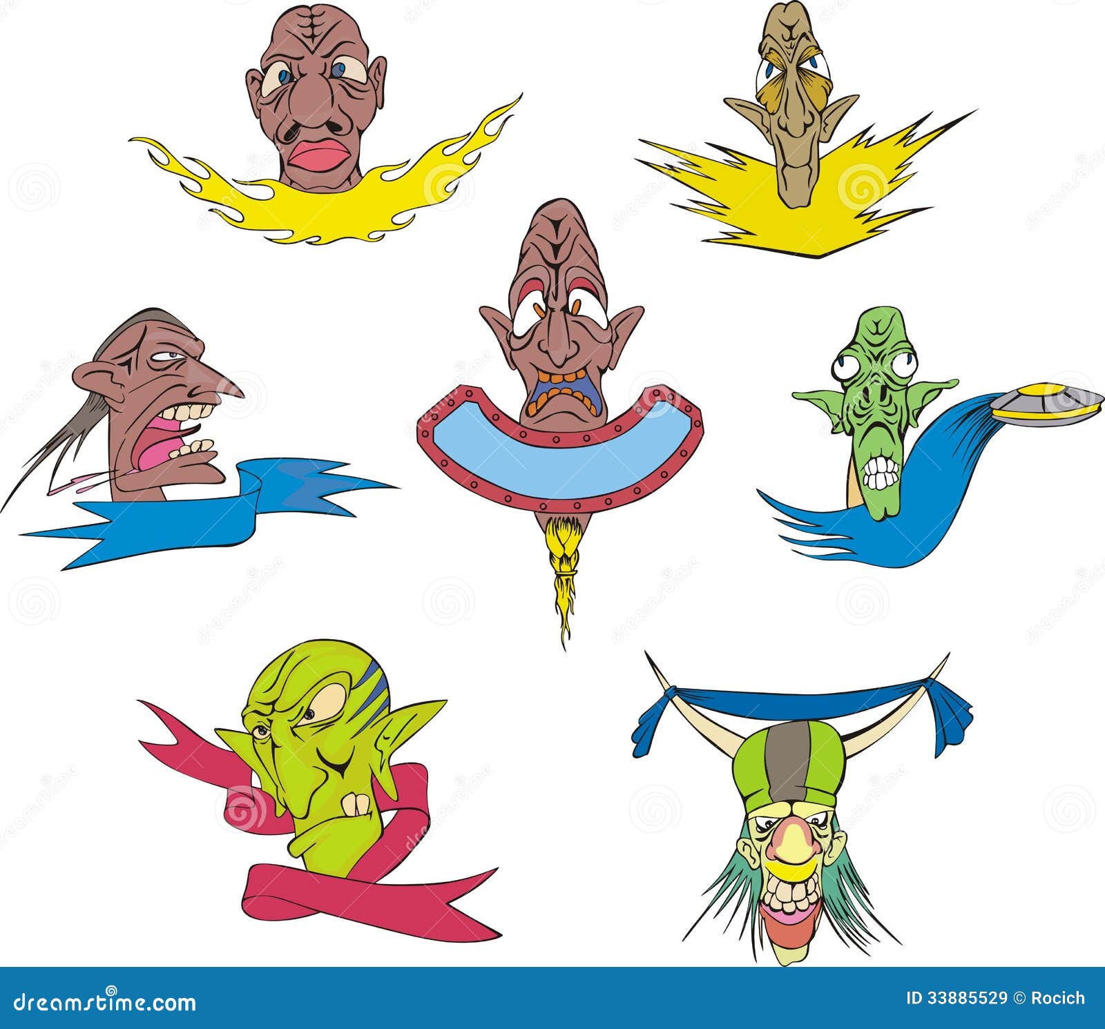 Fantasy Templates Ribbons Stock Illustrations – 18 Fantasy Templates ...