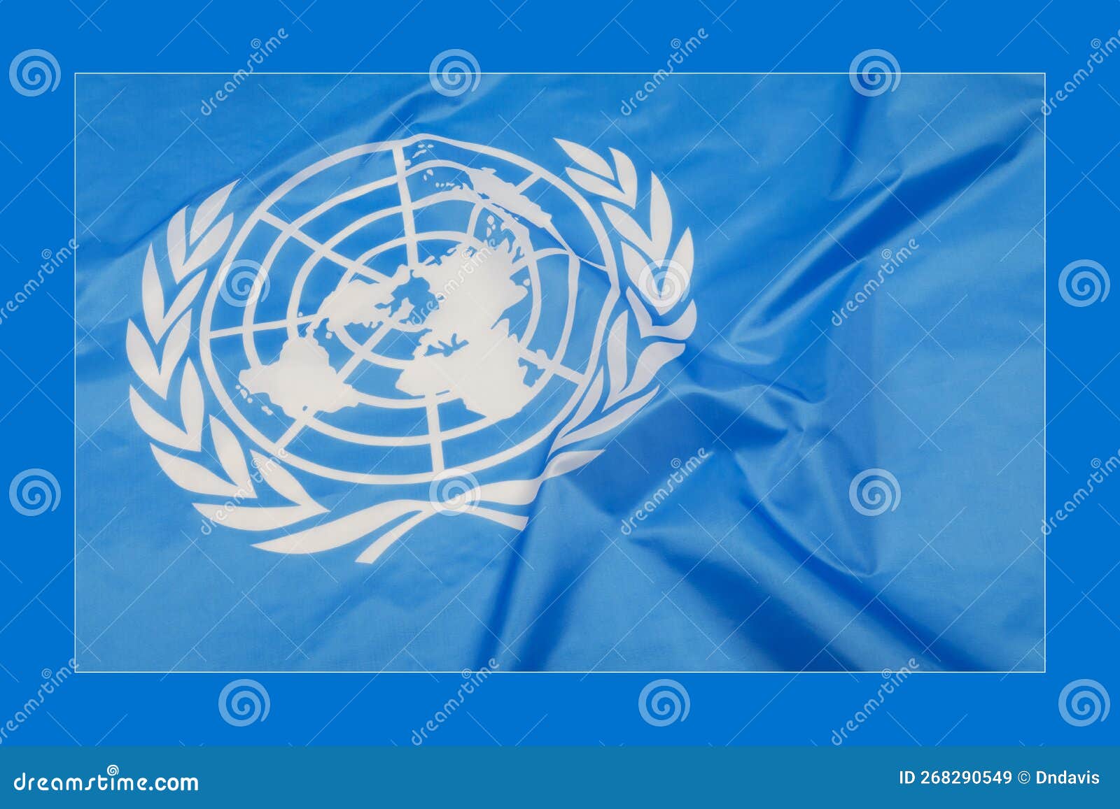 Emblem on the United Nations Flag Editorial Stock Image - Image of ...