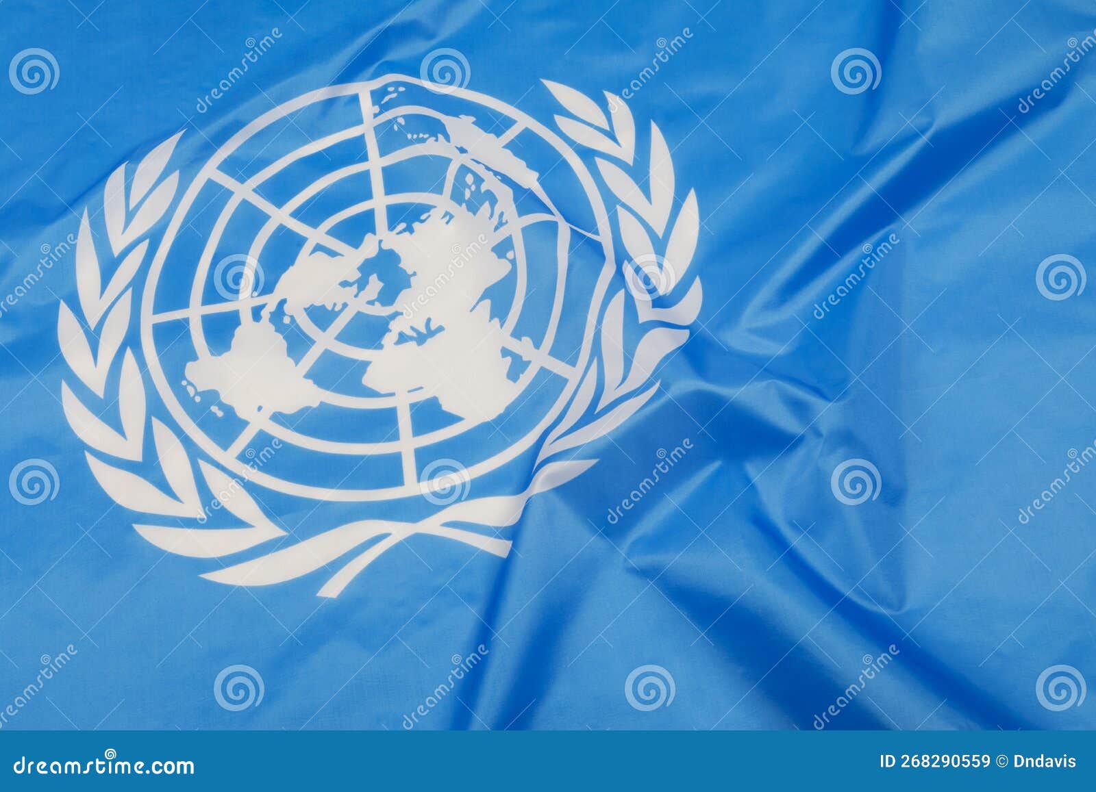 Emblem on the United Nations Flag Editorial Stock Image - Image of ...