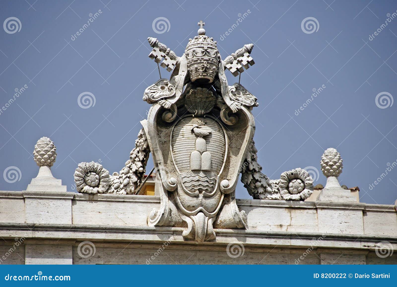 Emblem of vatican city stock photo. Image of church, religion - 8200222