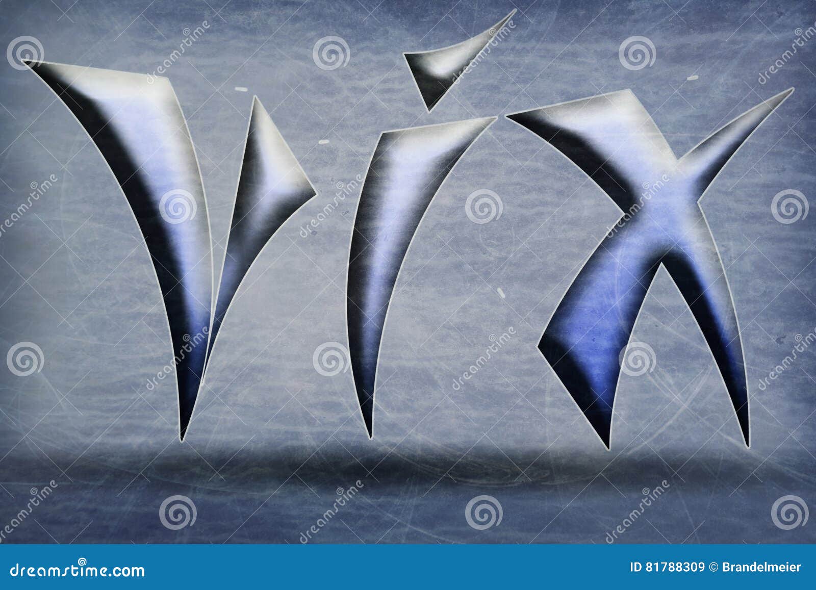 Emblem VIX stock illustrationer. Illustration av inkomst - 81788309