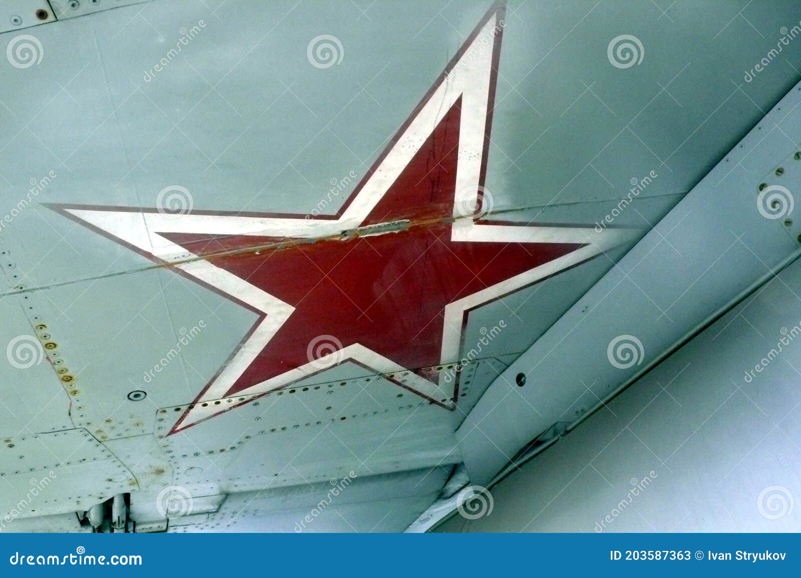 Emblem On The Wing Of A Soviet Fighter Stock Image | CartoonDealer.com ...