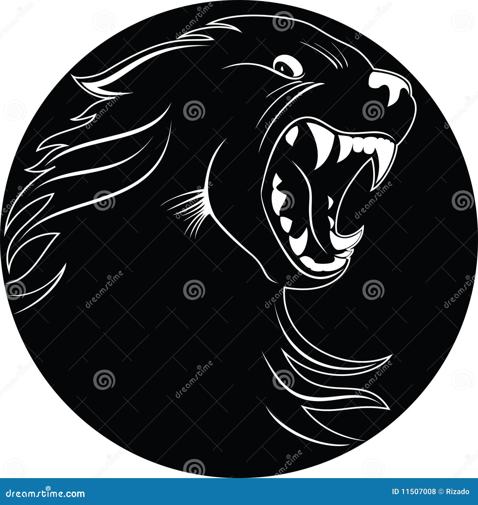 Emblem of wolf stock vector. Illustration of wild, canine - 11507008