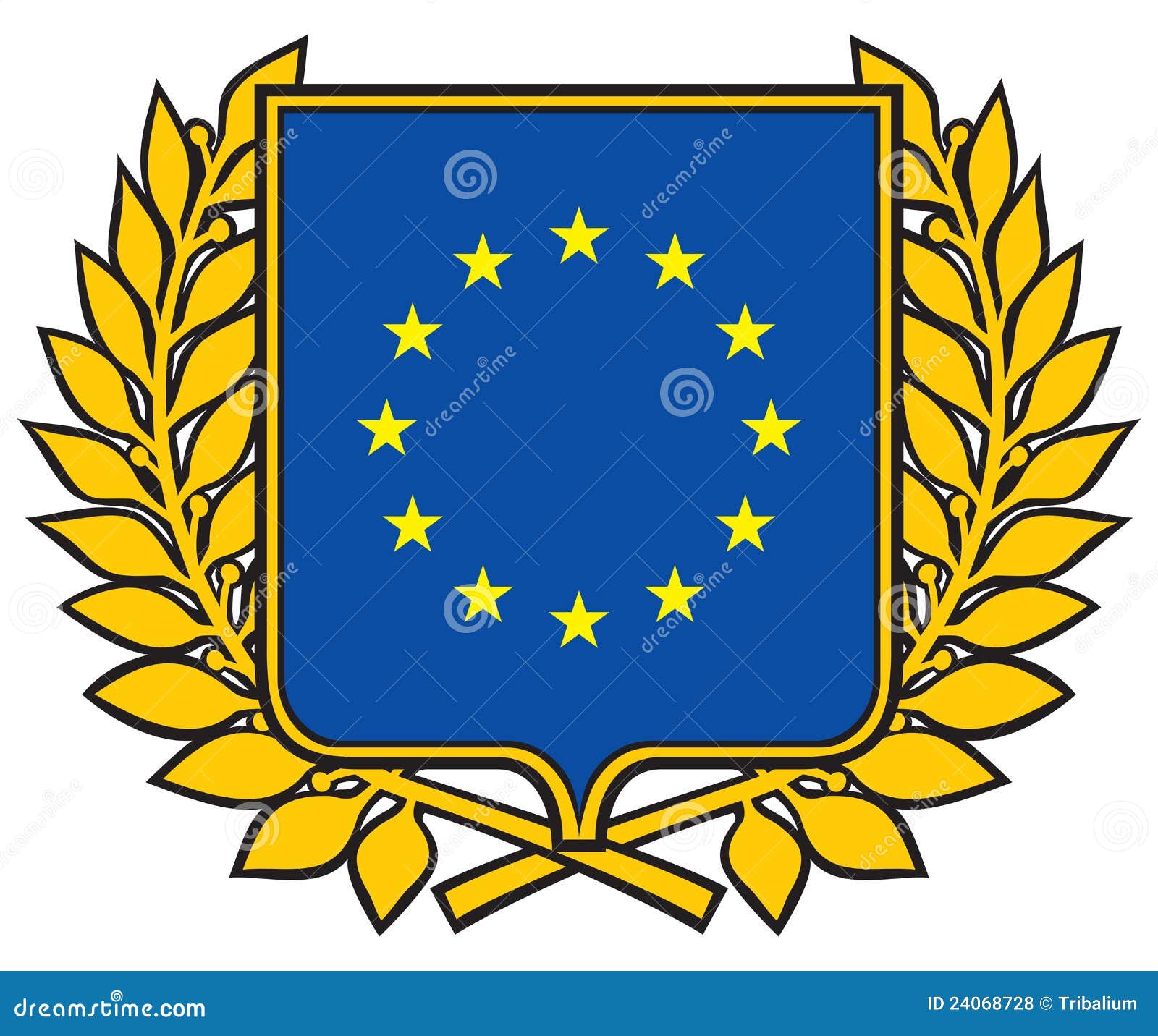 Emblema Da União Europeia Fotos de Stock Royalty Free - Imagem: 24068728