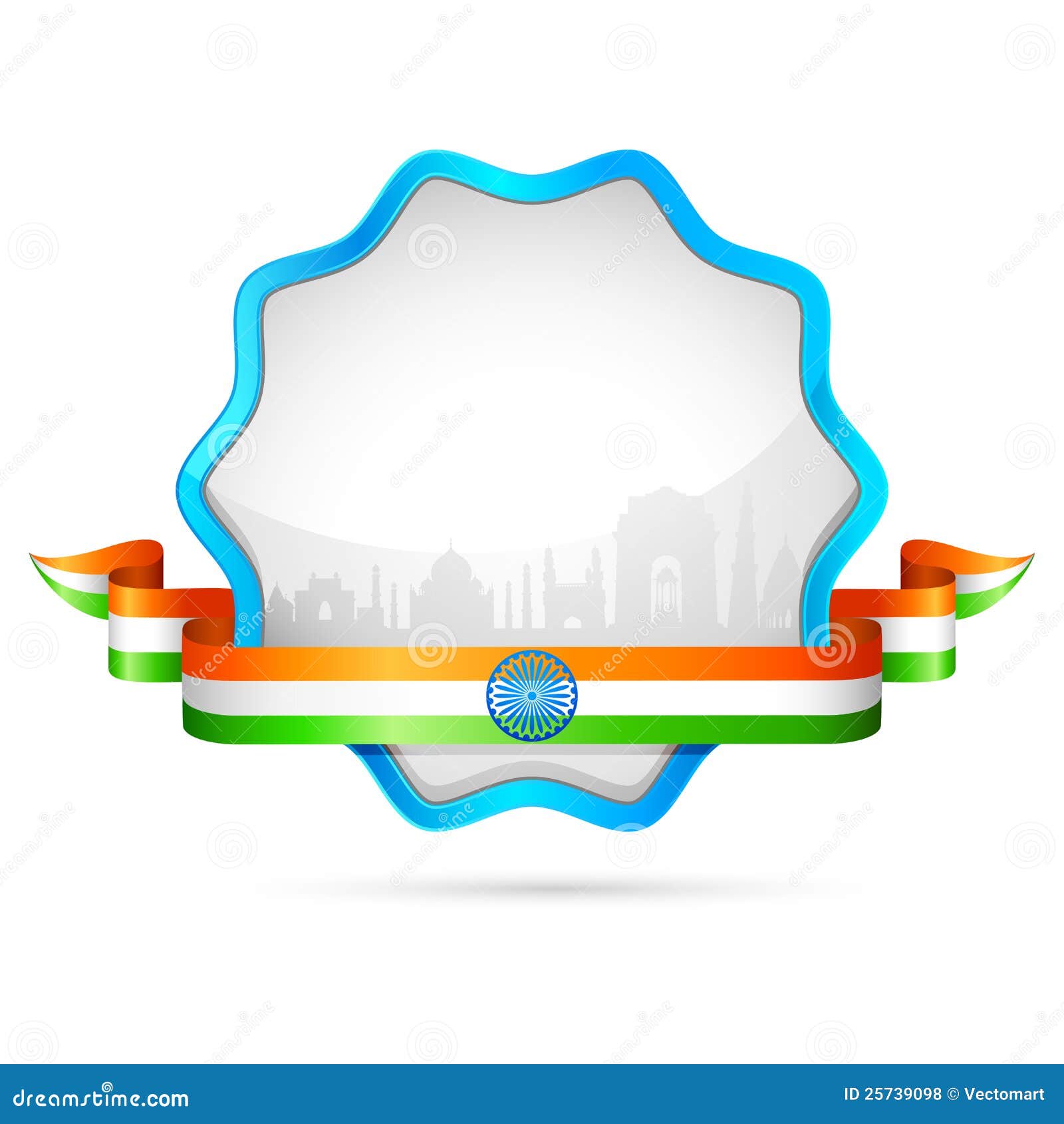 Emblema de India ilustração do vetor. Ilustração de independência ...