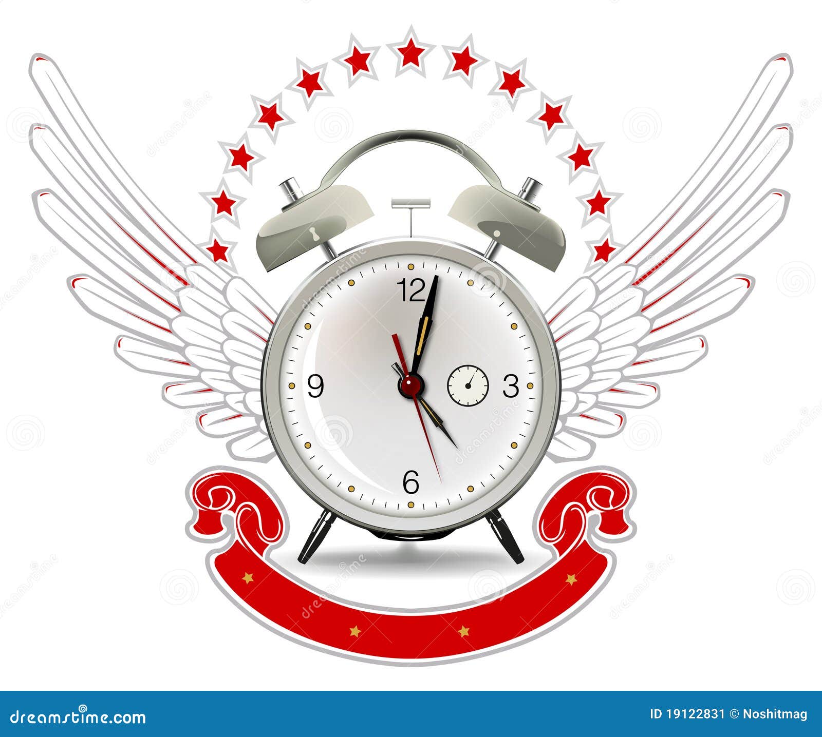 Emblema De La Alarma Del Reloj Ilustración del Vector - Ilustración de ...