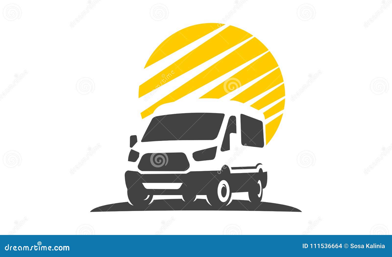 Emblema De Mudanza De Car Van Logo Stock de ilustración - Ilustración ...