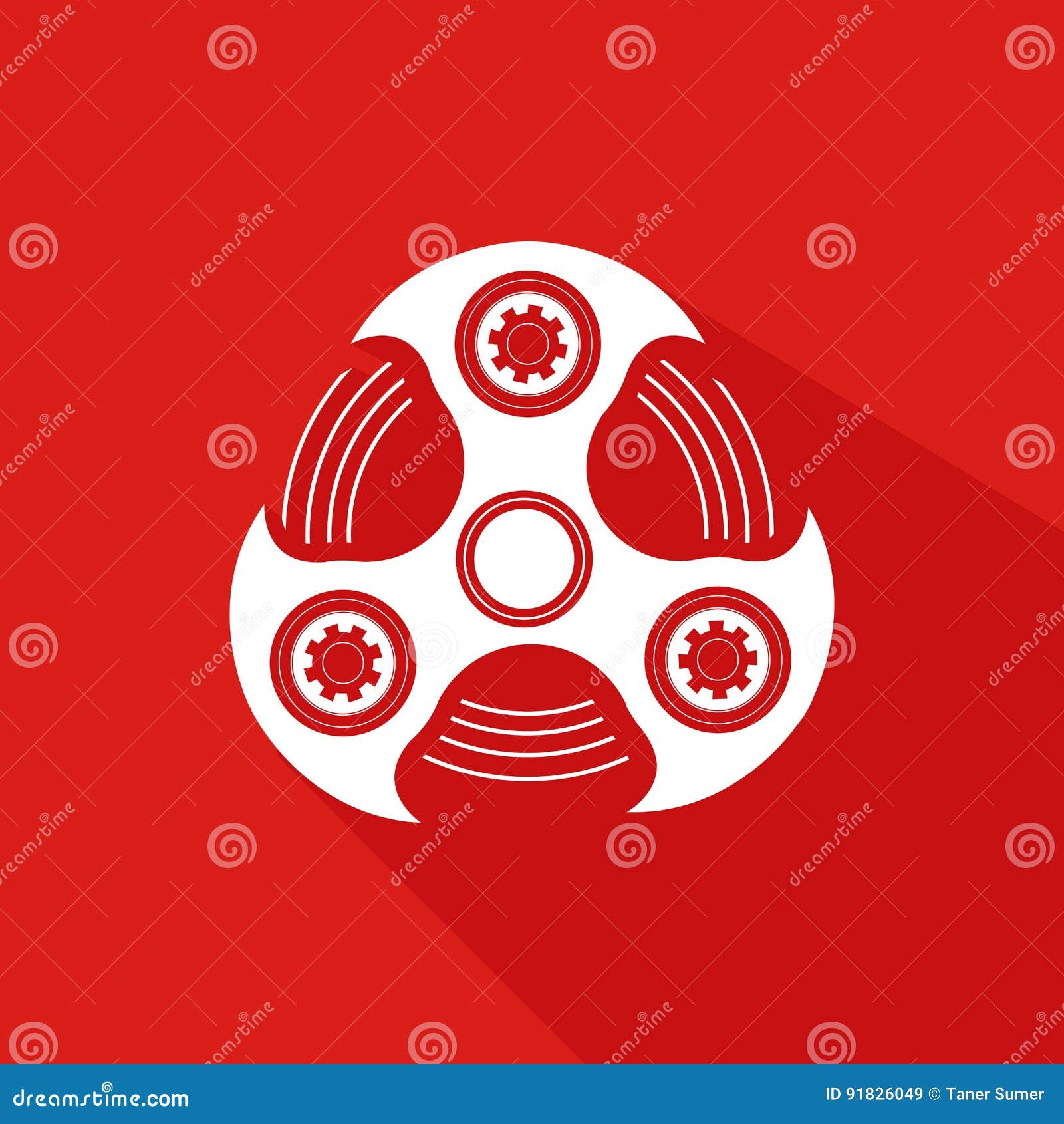 Emblema Del Hilandero De La Mano Ilustración del Vector - Ilustración ...