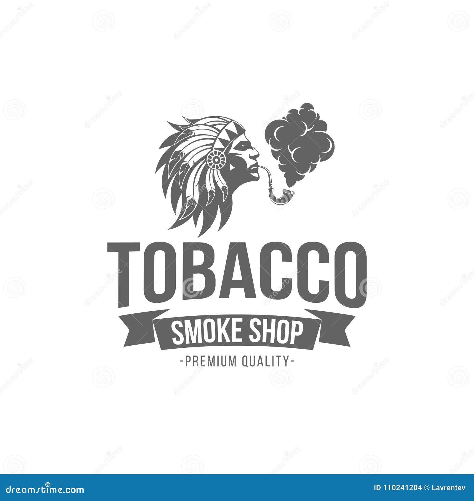 Emblema Del Vector Que Fuma Ilustración del Vector - Ilustración de ...