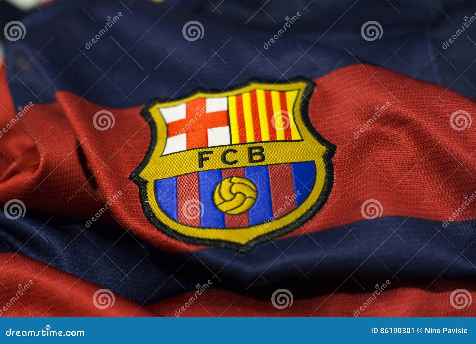 Emblema di Barcellona fotografia editoriale. Immagine di randello ...