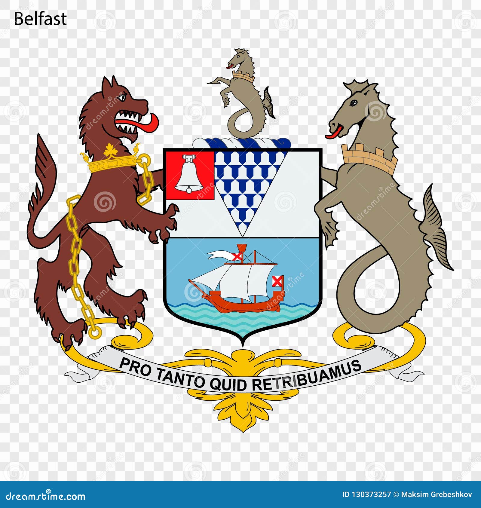 Emblema di Belfast illustrazione di stock. Illustrazione di isolato ...