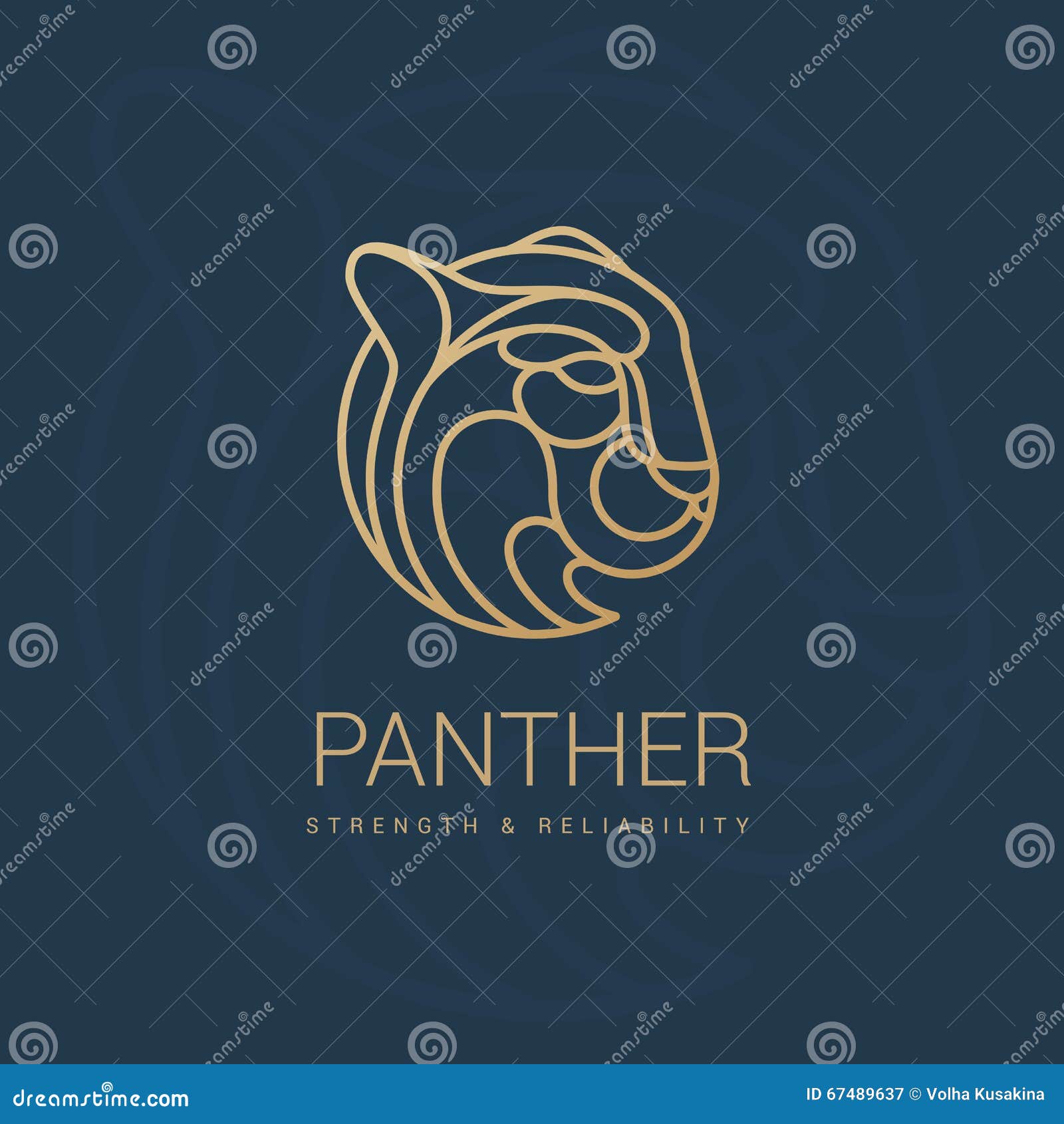 Emblema real do puma ilustração stock. Ilustração de puma - 67489637