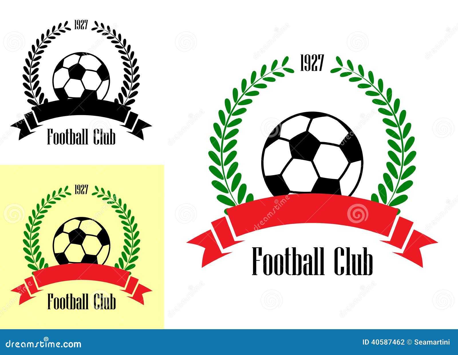 Emblemi del club di calcio illustrazione vettoriale. Illustrazione di ...