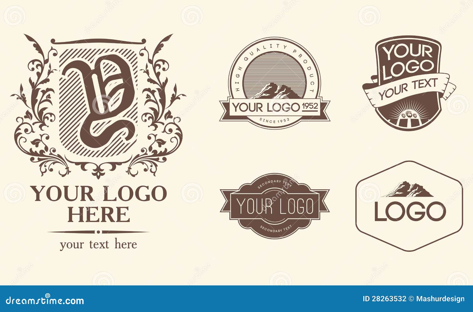 Emblems & logos stock vector. Illustration of symbol - 28263532