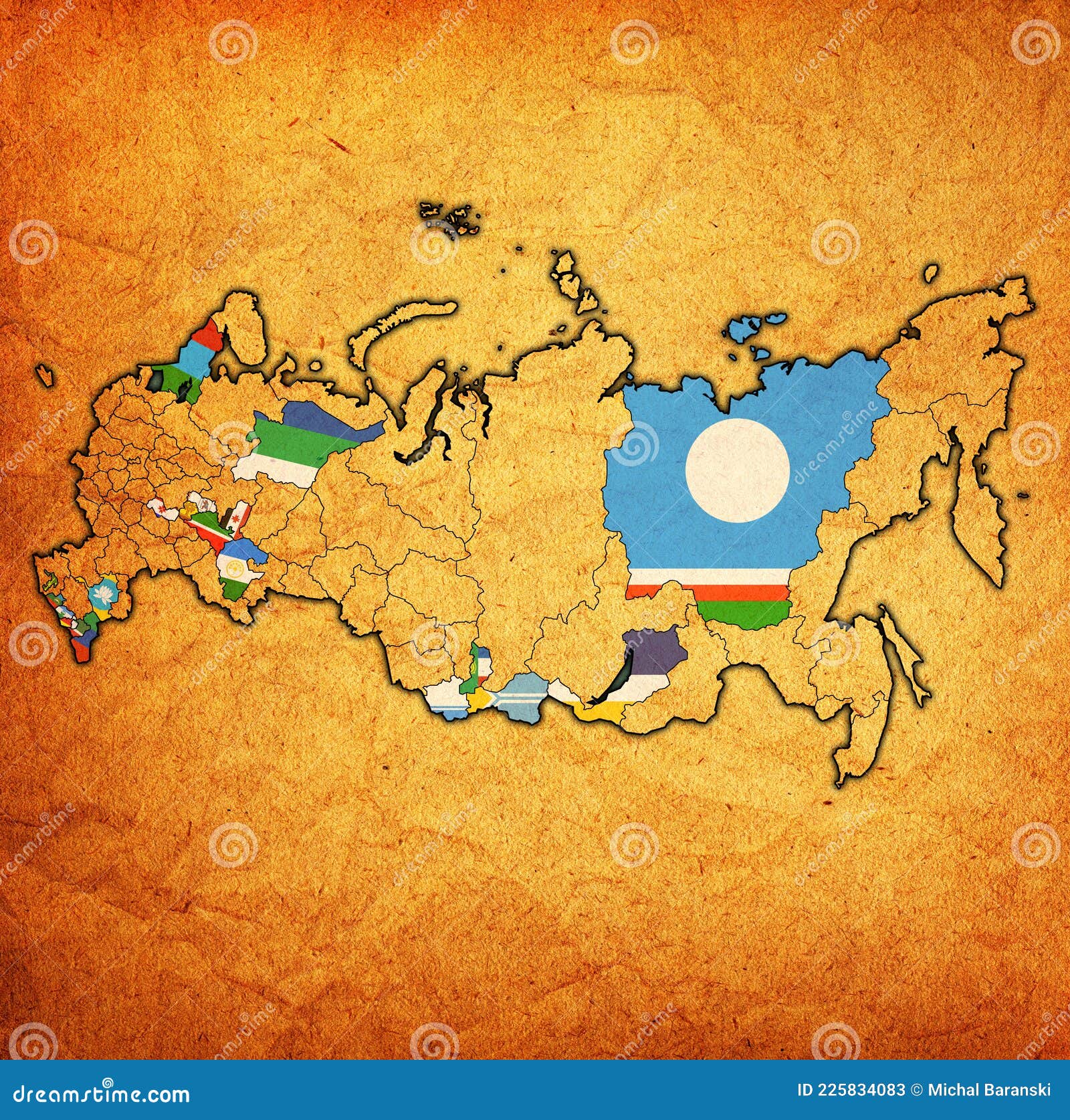 Map Of Russia And The Republics