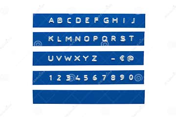 Embossed alphabet stock photo. Image of embossed, pressed - 18377912