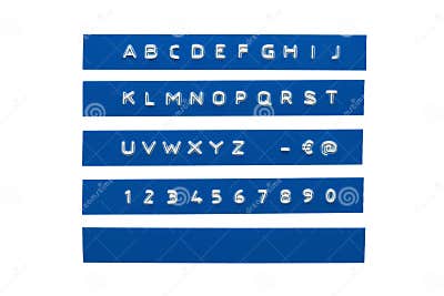 Embossed alphabet stock photo. Image of embossed, pressed - 18377912