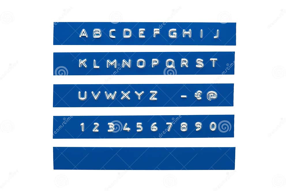 Embossed alphabet stock photo. Image of embossed, pressed - 18377912