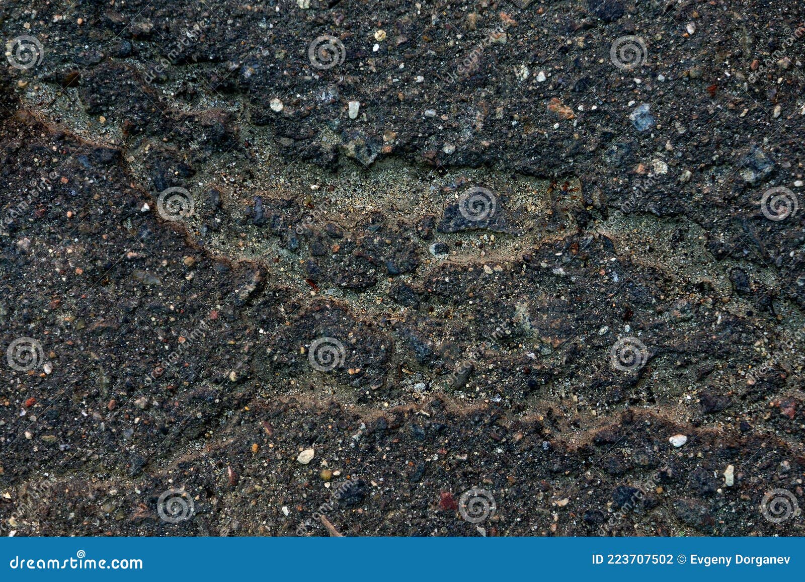 Texture of Old Crumbling Asphalt Top View Close Up Stock Photo - Image ...