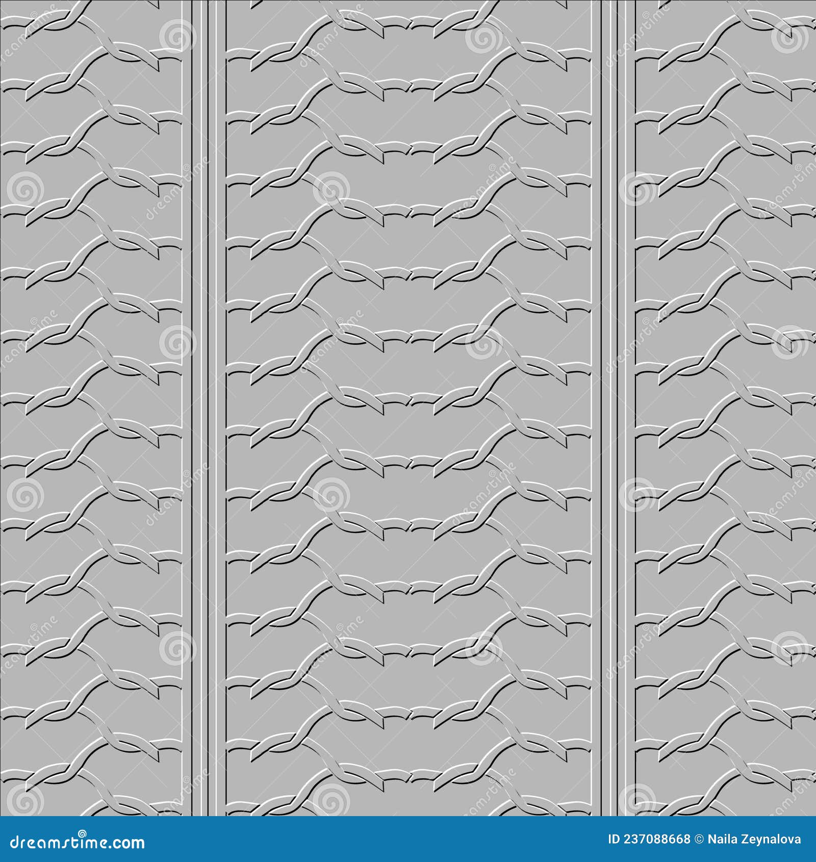 Embossed Barbwire 3d Seamless Pattern. Emboss Surface Barbed Wire ...