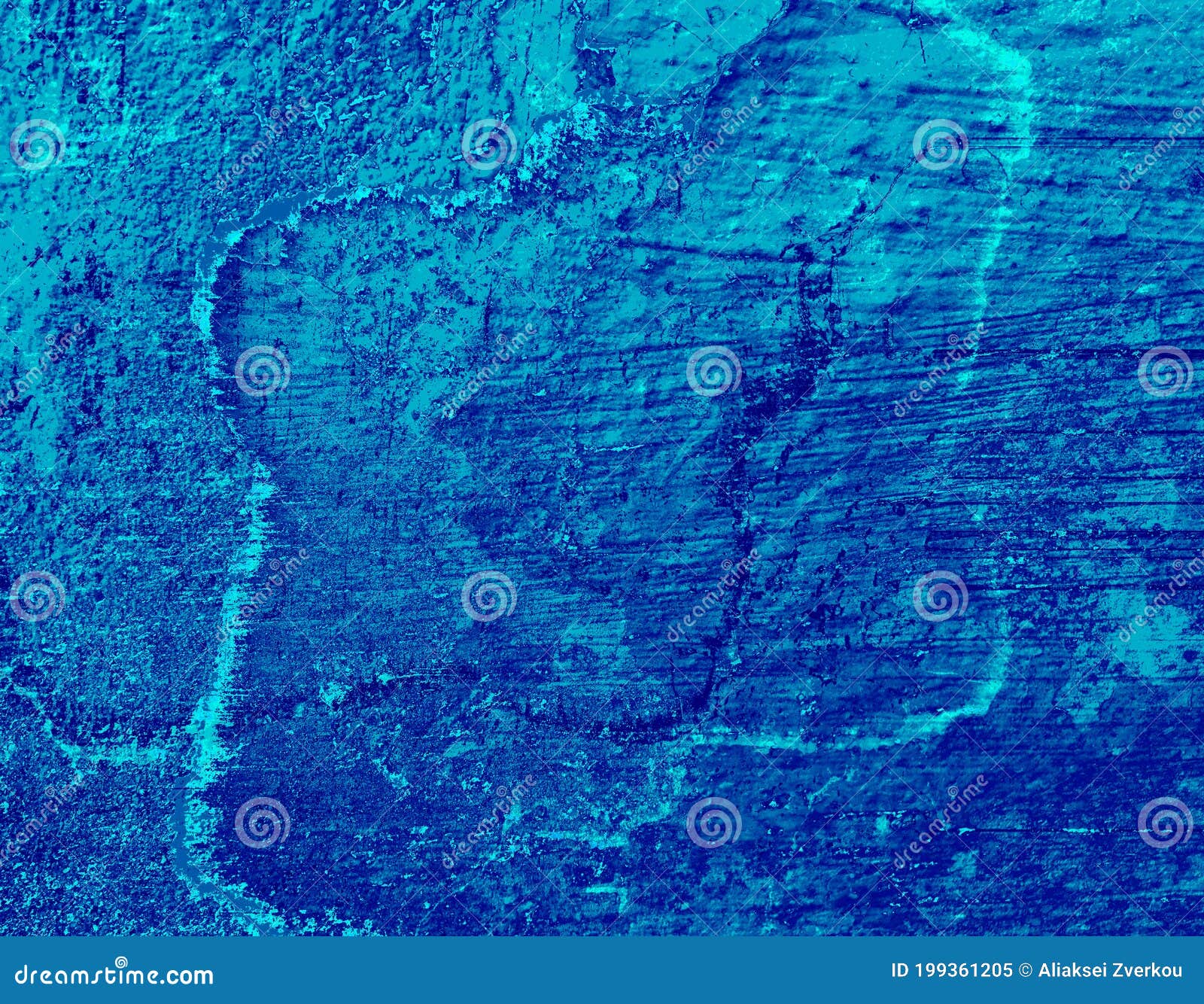 Embossed Blue Background with a Spectacular Pattern. Surreal Wall ...