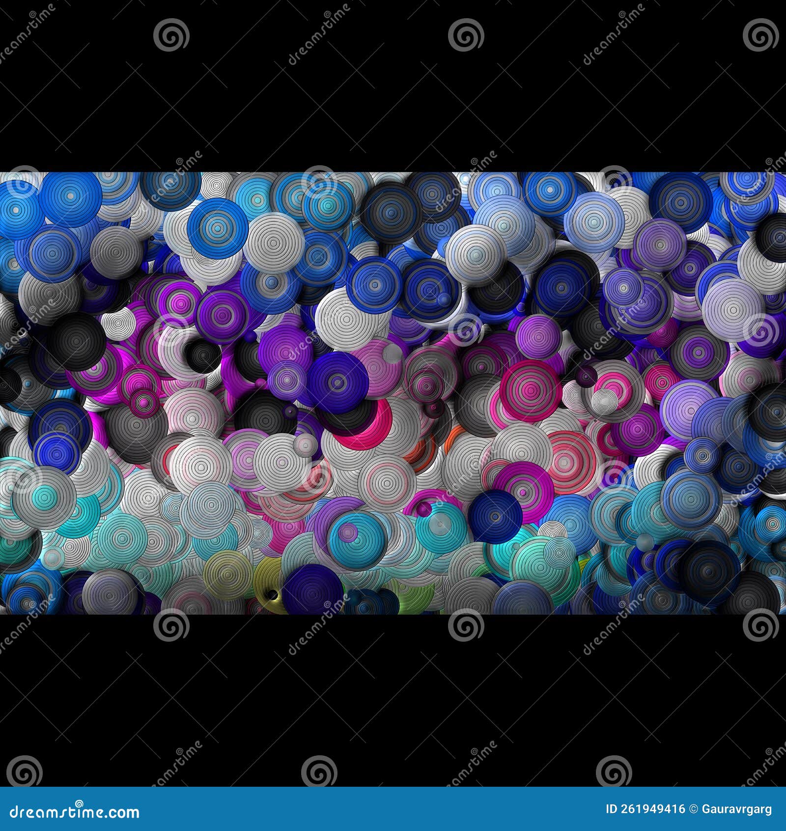 Embossed Circles Effect Background Wallpaper Multicolor Stock ...