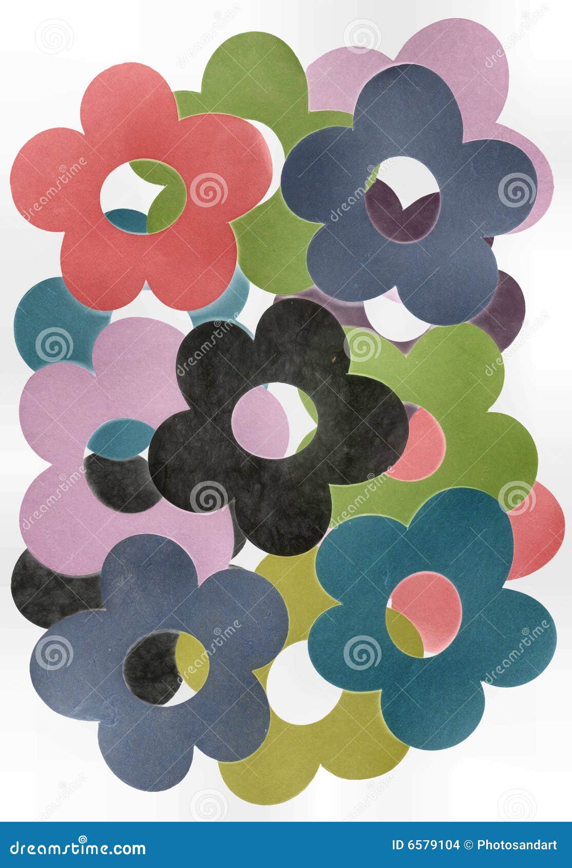 Embossed Floral Design stock photo. Image of colorful - 6579104