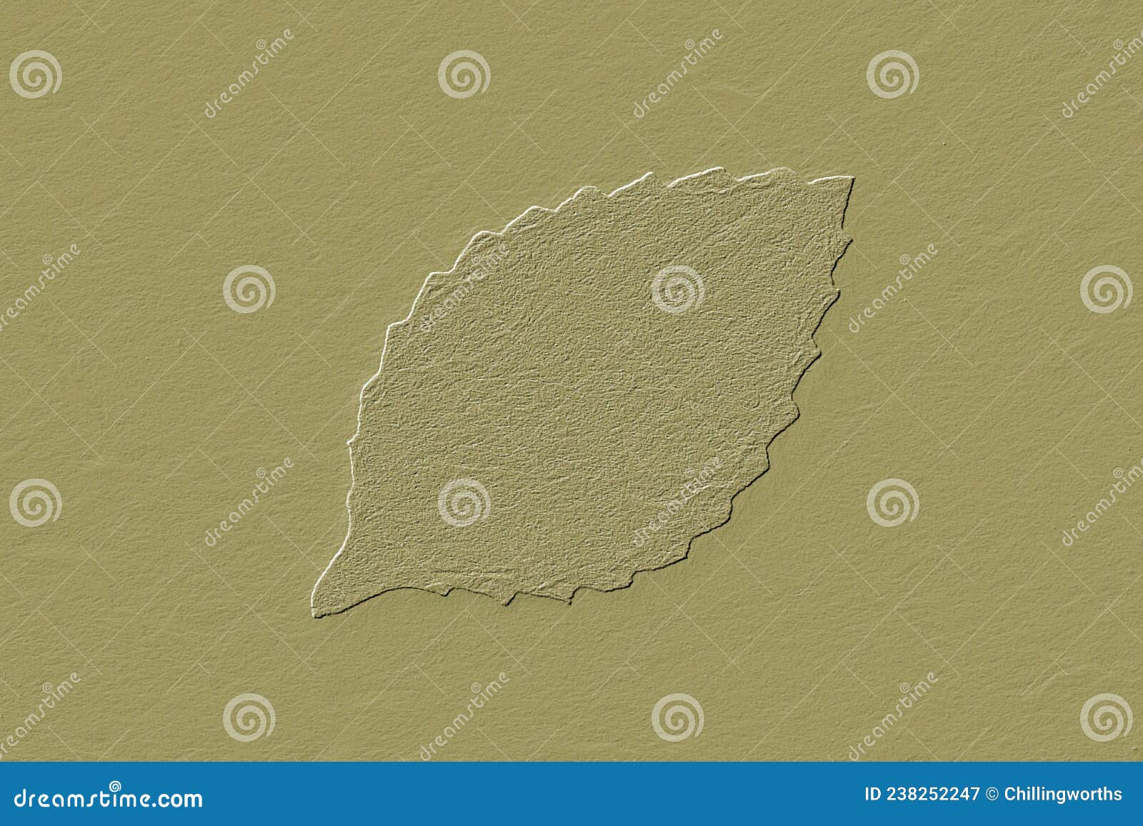 3D Leaf Embossed On Rough Patchy Surface For Creative Background ...