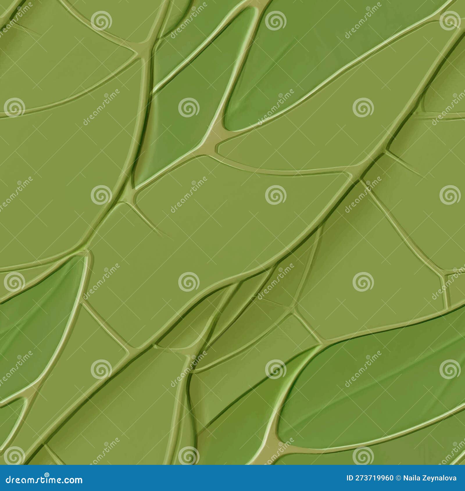 Embossed Leafy Green 3d Seamless Pattern. Beautiful Floral Relief ...