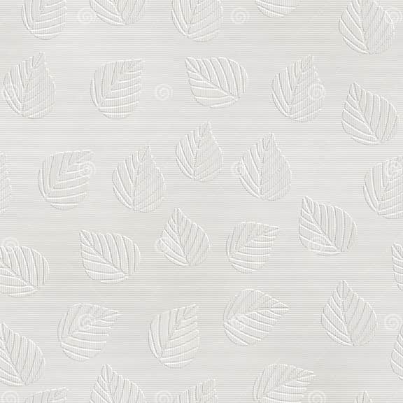 Embossed Leaves Pattern on Paper Background, Seamless Texture, 3d ...