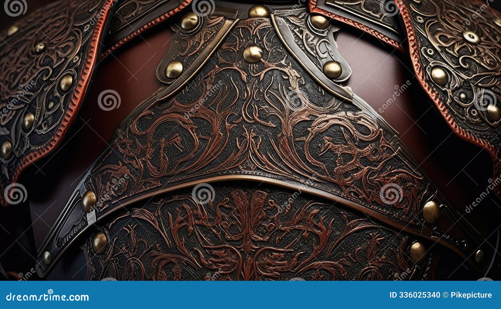 Embossed Medieval Armor Texture Stock Photo - Image of craftsmanship ...