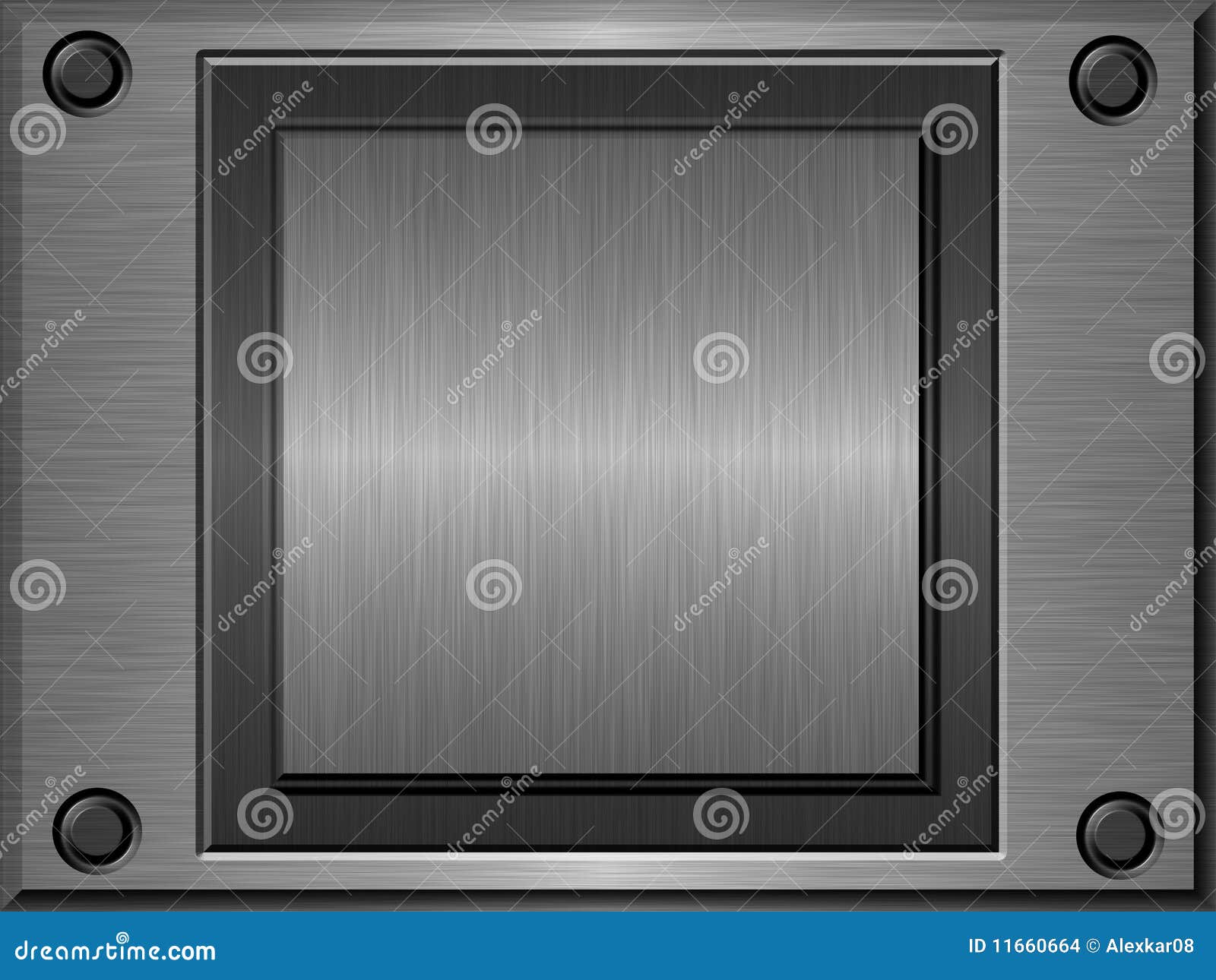 Embossed metal plate stock illustration. Illustration of hard - 11660664