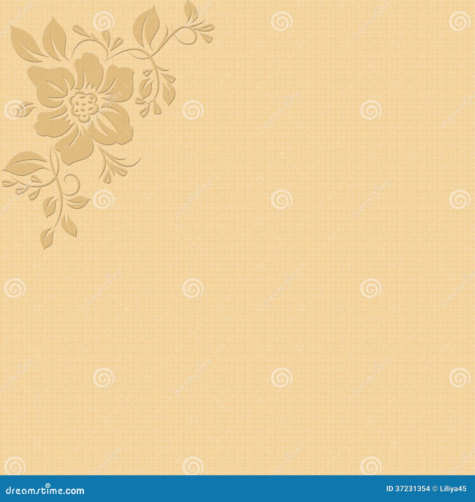 Embossed Paper With Flower. Royalty-Free Stock Image | CartoonDealer ...