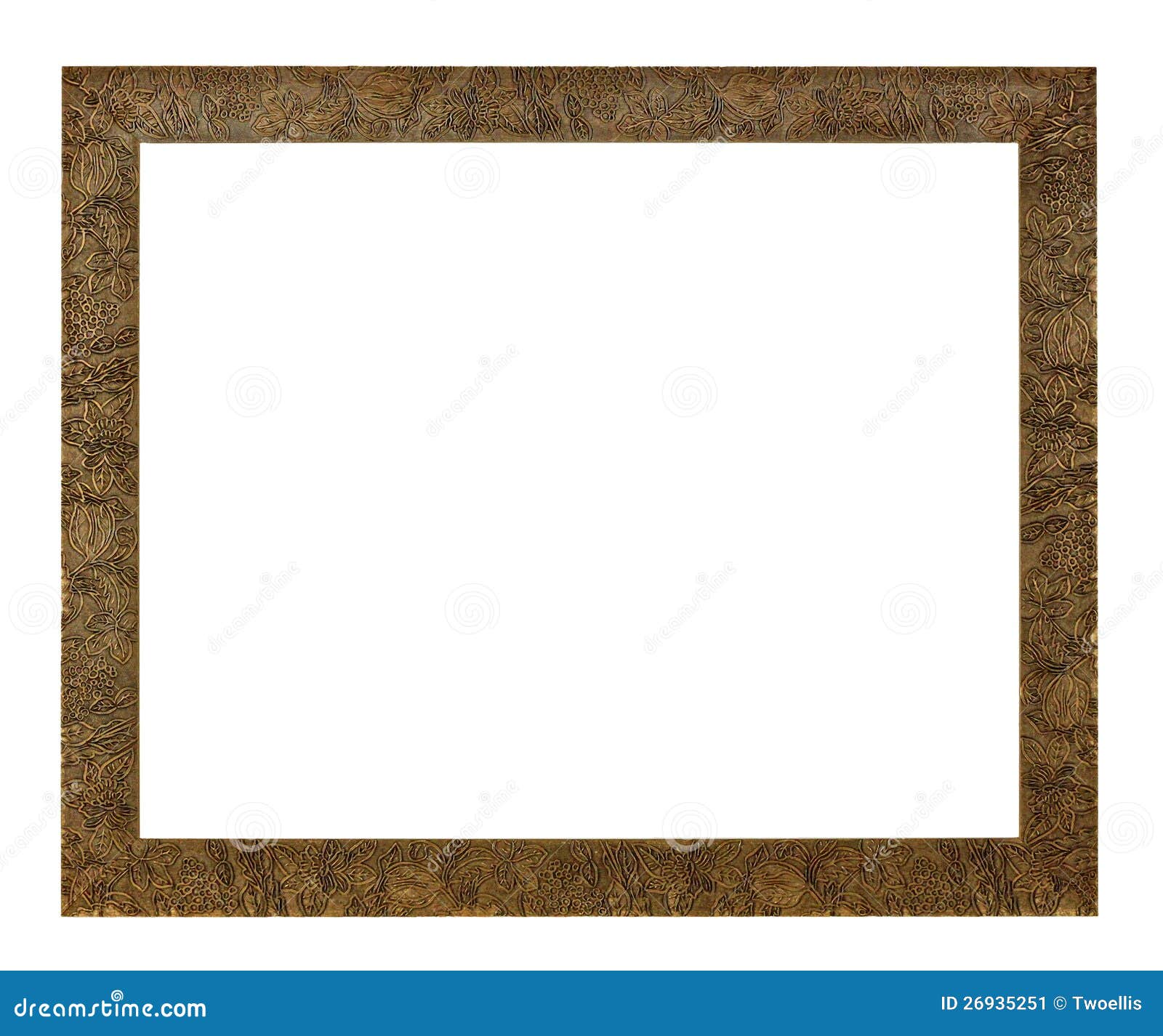 Embossed Picture Frame stock image. Image of bronze, carved - 26935251