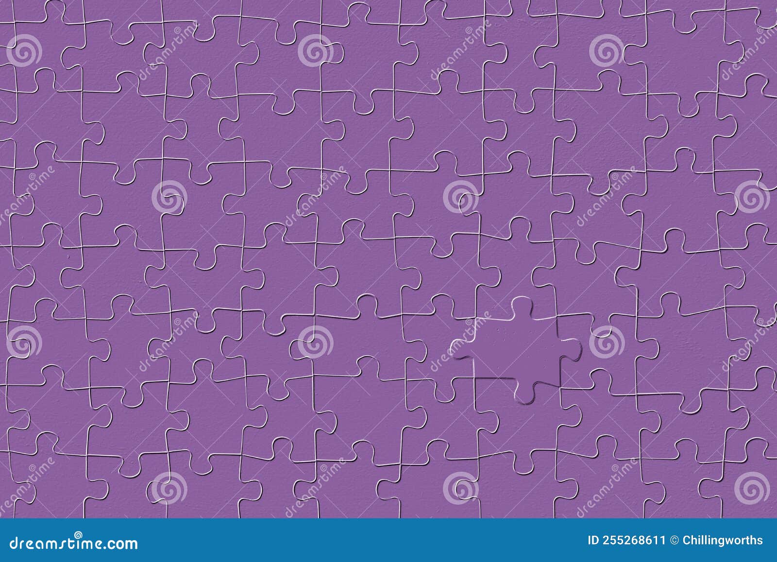 Embossed Piece of a Purple Jigsaw Puzzle Stock Illustration ...