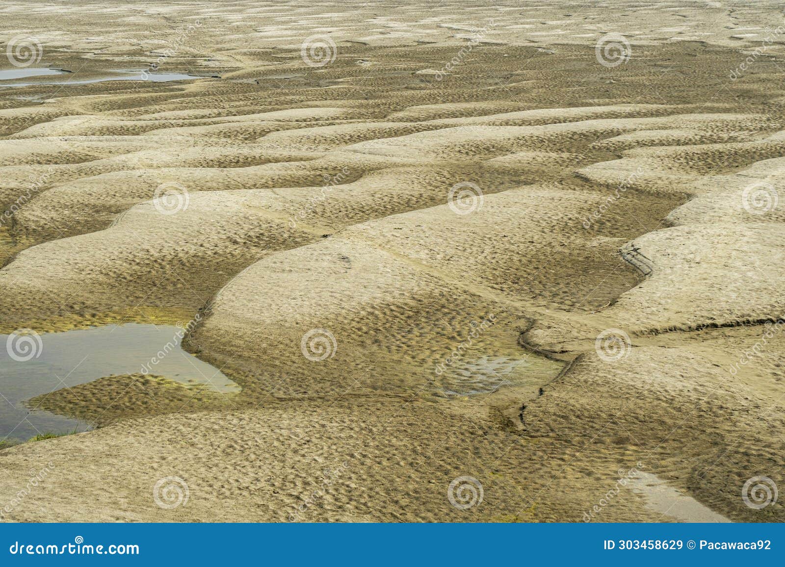 Embossed Sandy Texture. Sandbanks on the River Bank Stock Image - Image ...