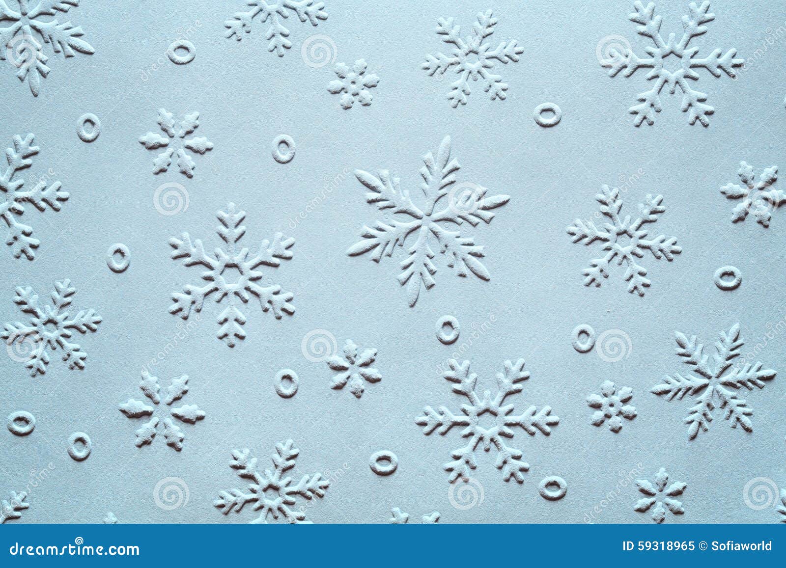 Embossed Snowflake Pattern on Paper Stock Image - Image of gentle ...