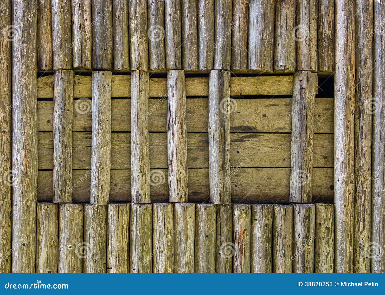 Embossed Texture of Wooden Window Rounded Planks Stock Image - Image of ...