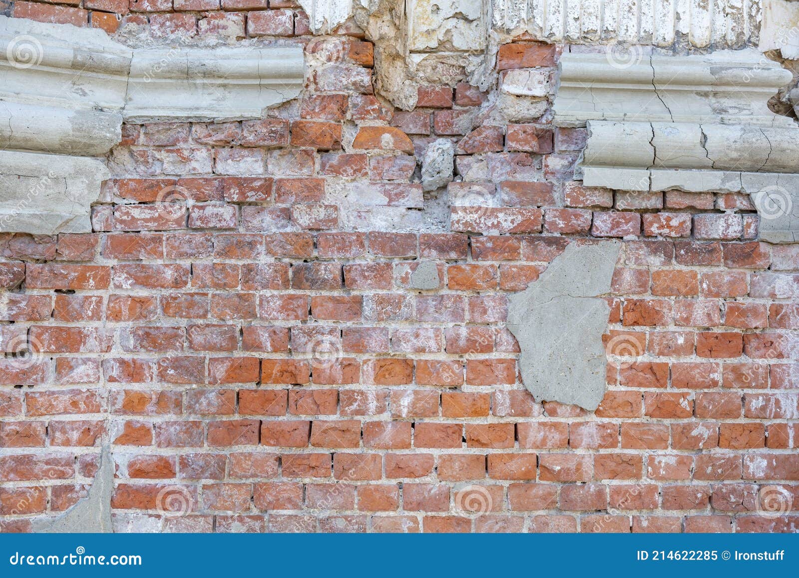 Embossed Texture of Old Facade Brick Wall Stock Image - Image of ...