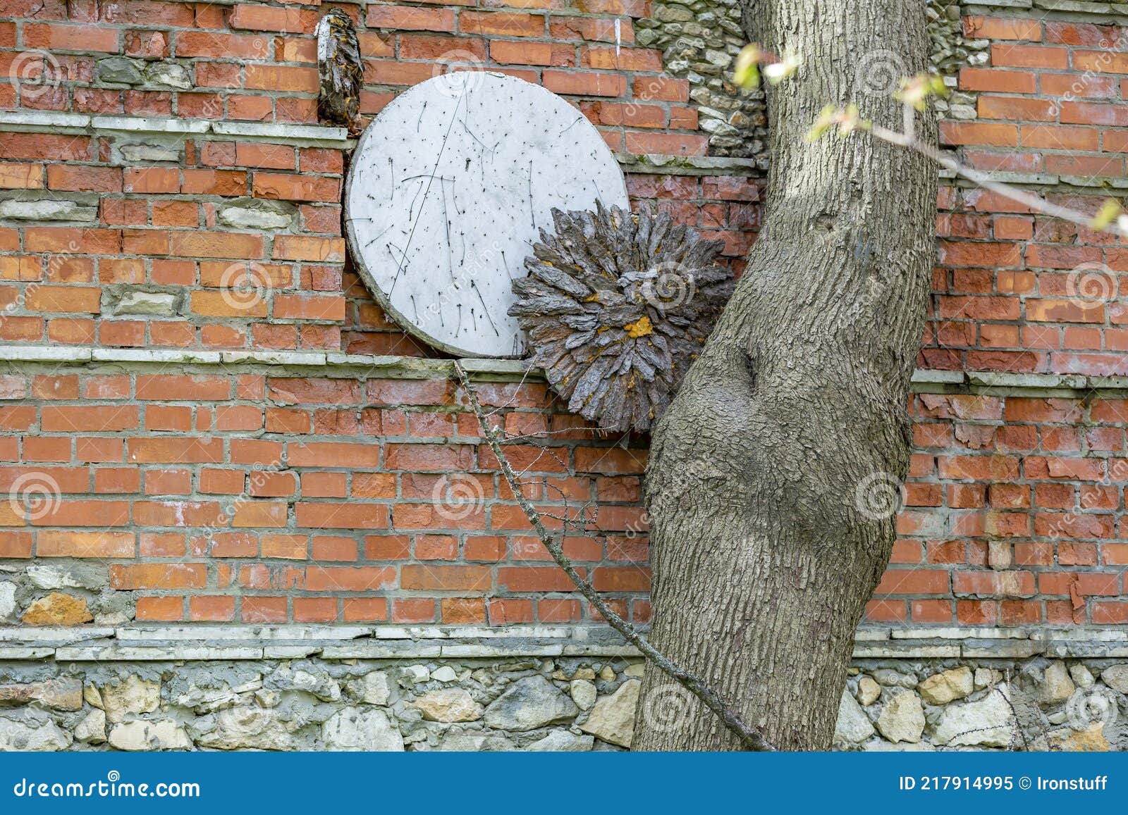 Embossed Texture of Old Facade Brick Wall Stock Image - Image of aged ...