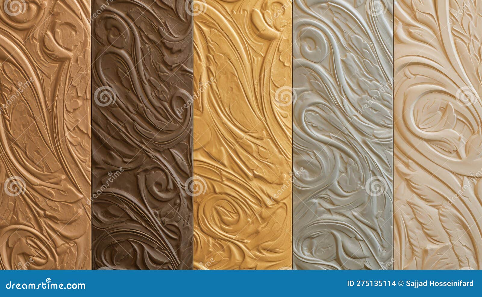 Anaglypta and Lincrusta Wallpaper Design Stock Illustration ...