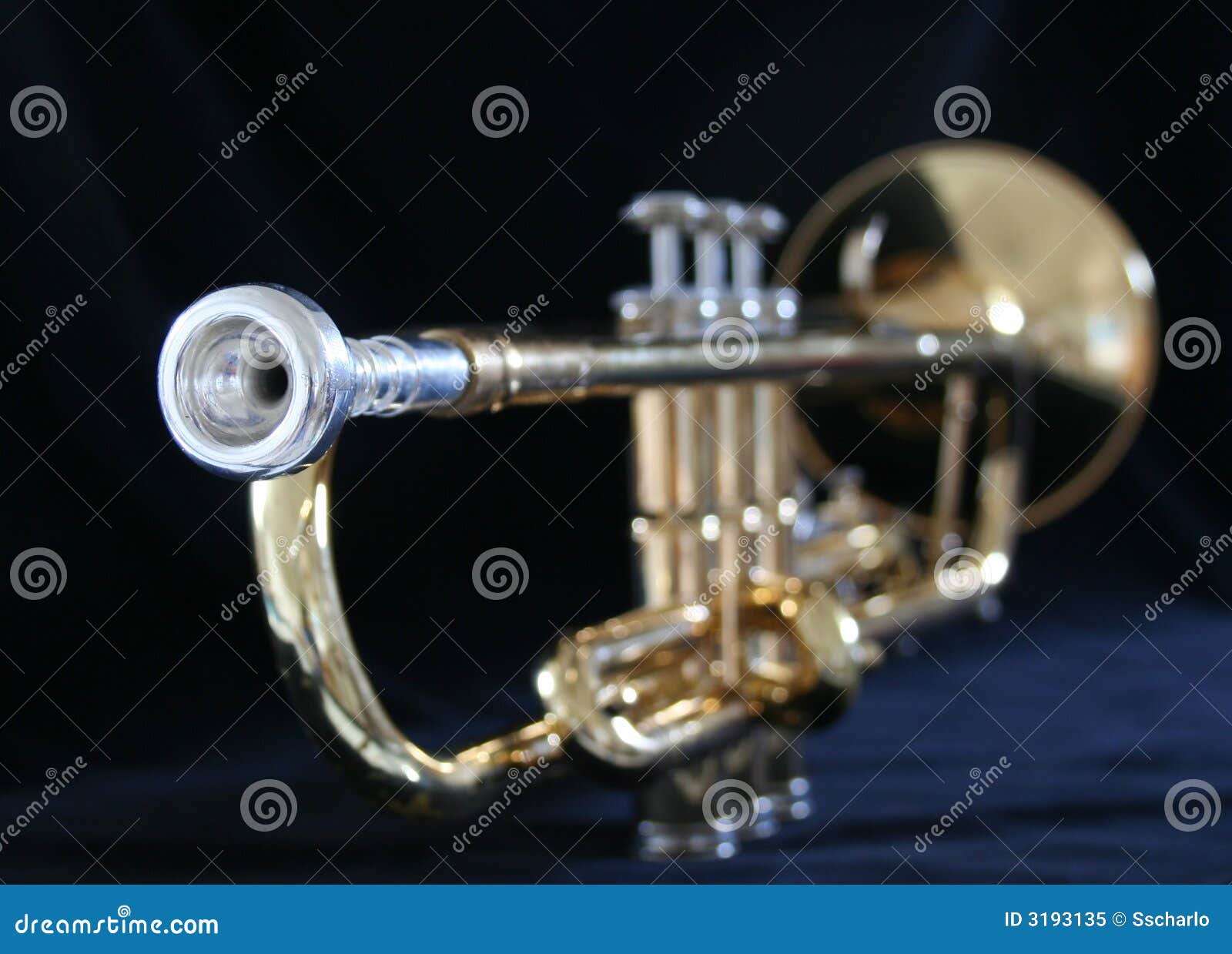 Embouchure de trompette image stock. Image du klaxon, instrument - 3193135