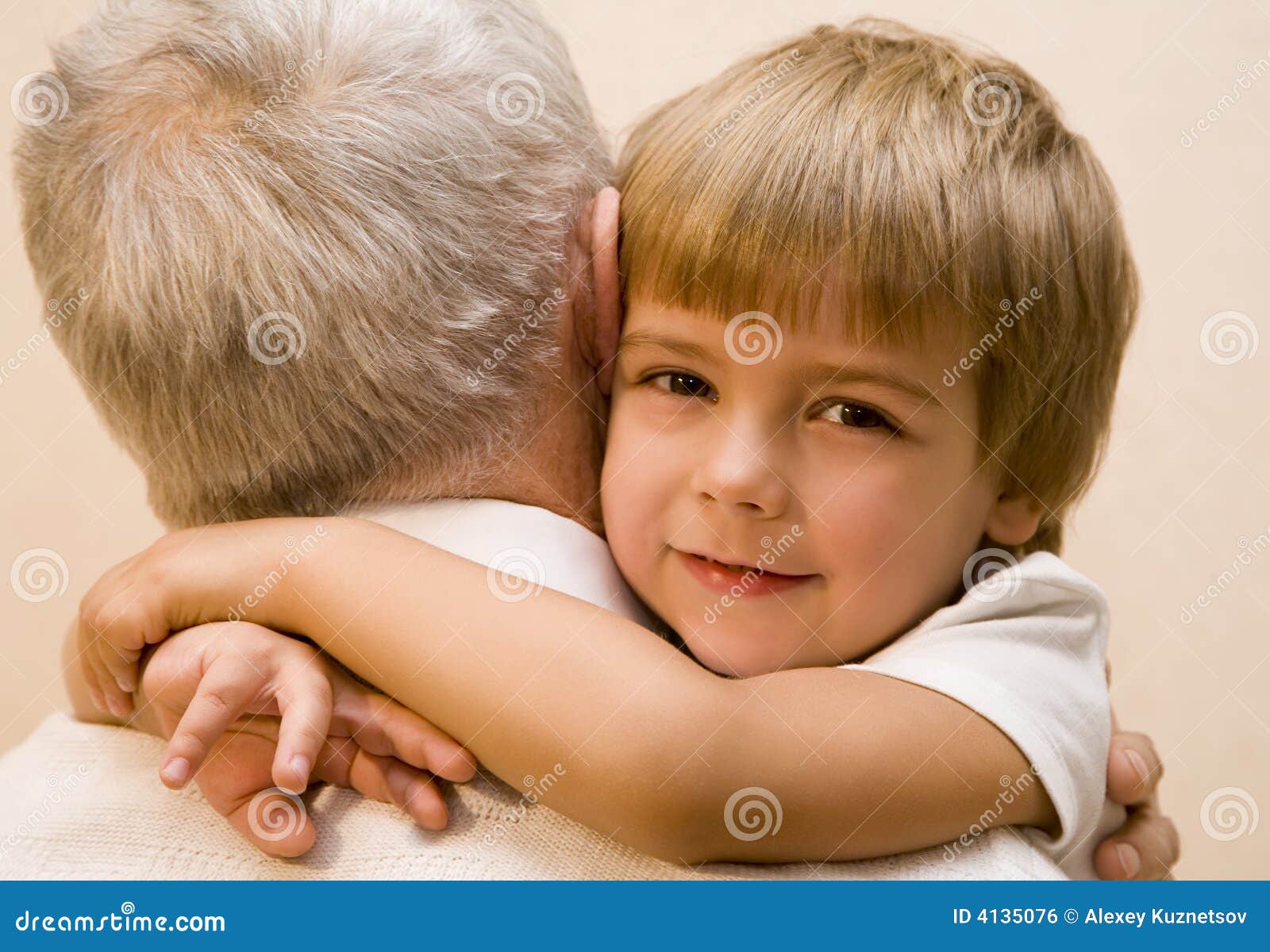 Embrace stock photo. Image of expression, grandchild, care - 4135076