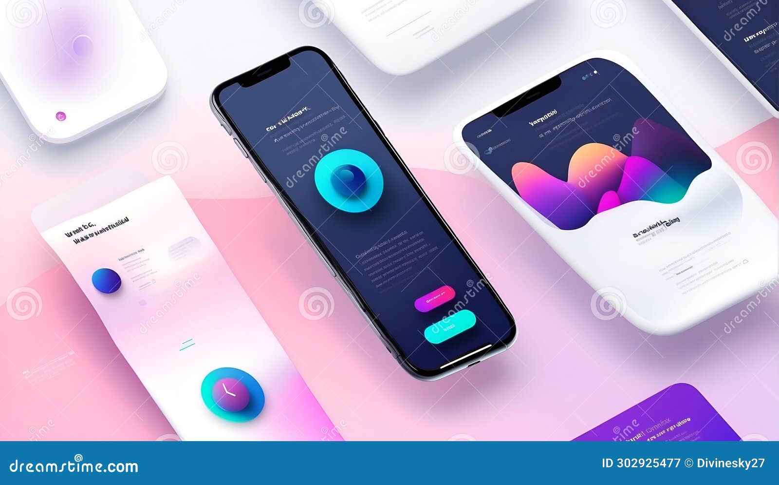 Adaptable Aesthetics: Scalable UI UX Page Template. AI Generate Stock ...
