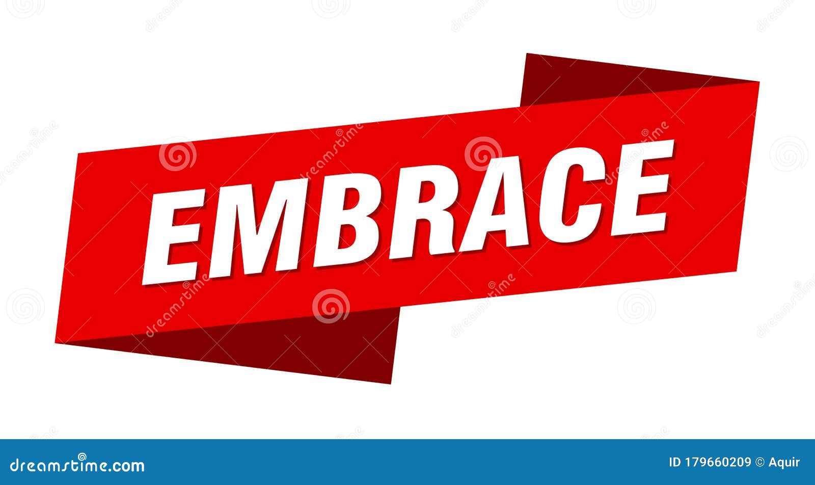 Embrace Banner Template. Embrace Ribbon Label Stock Vector ...