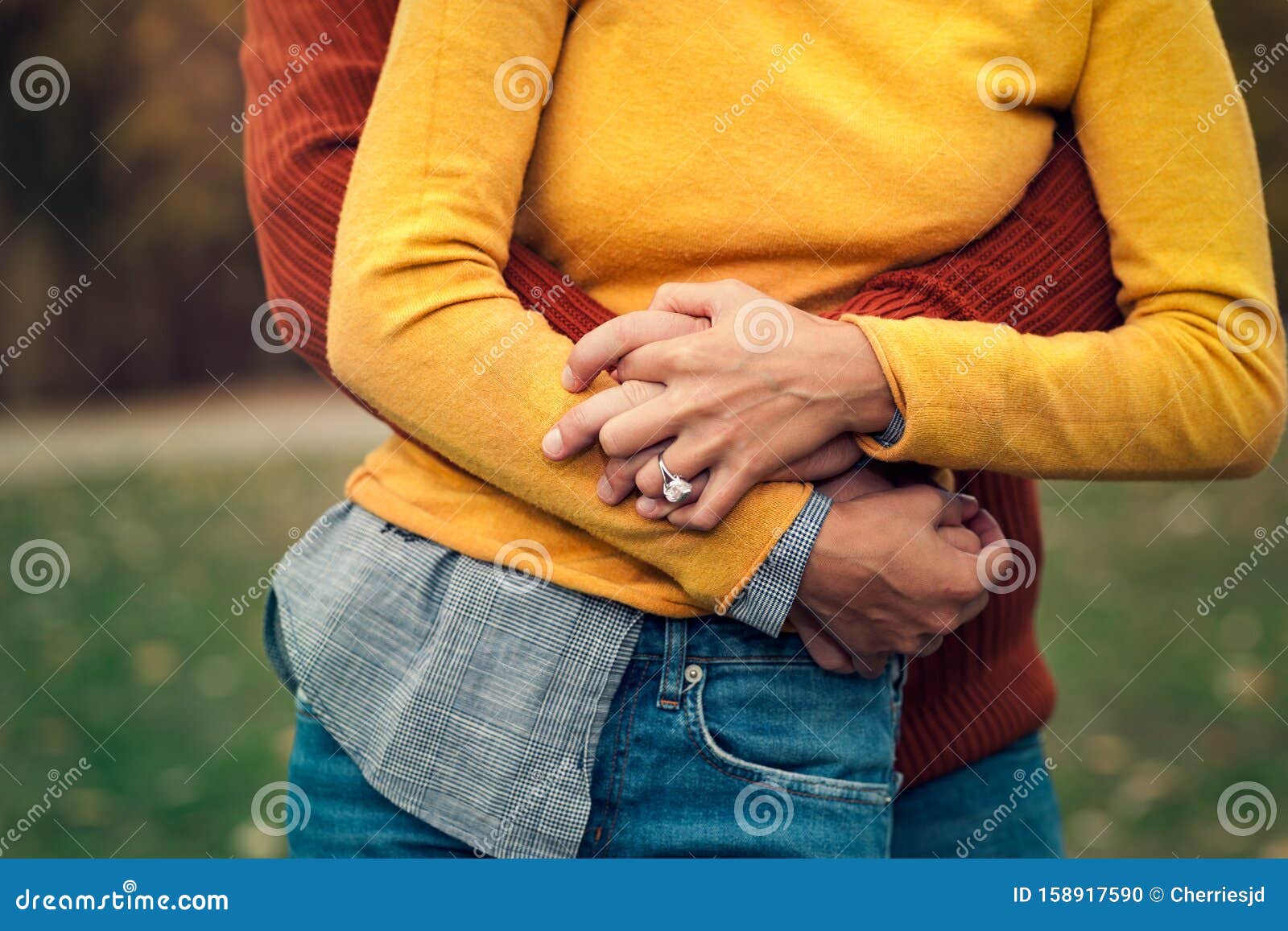 Embrace stock photo. Image of hand, holding, close, outdoor - 158917590
