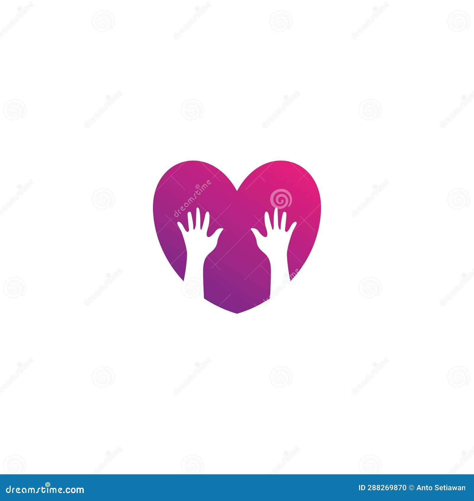 Embrace Heart Shape Logo Design Vector Template. Love Hand Logo Stock ...