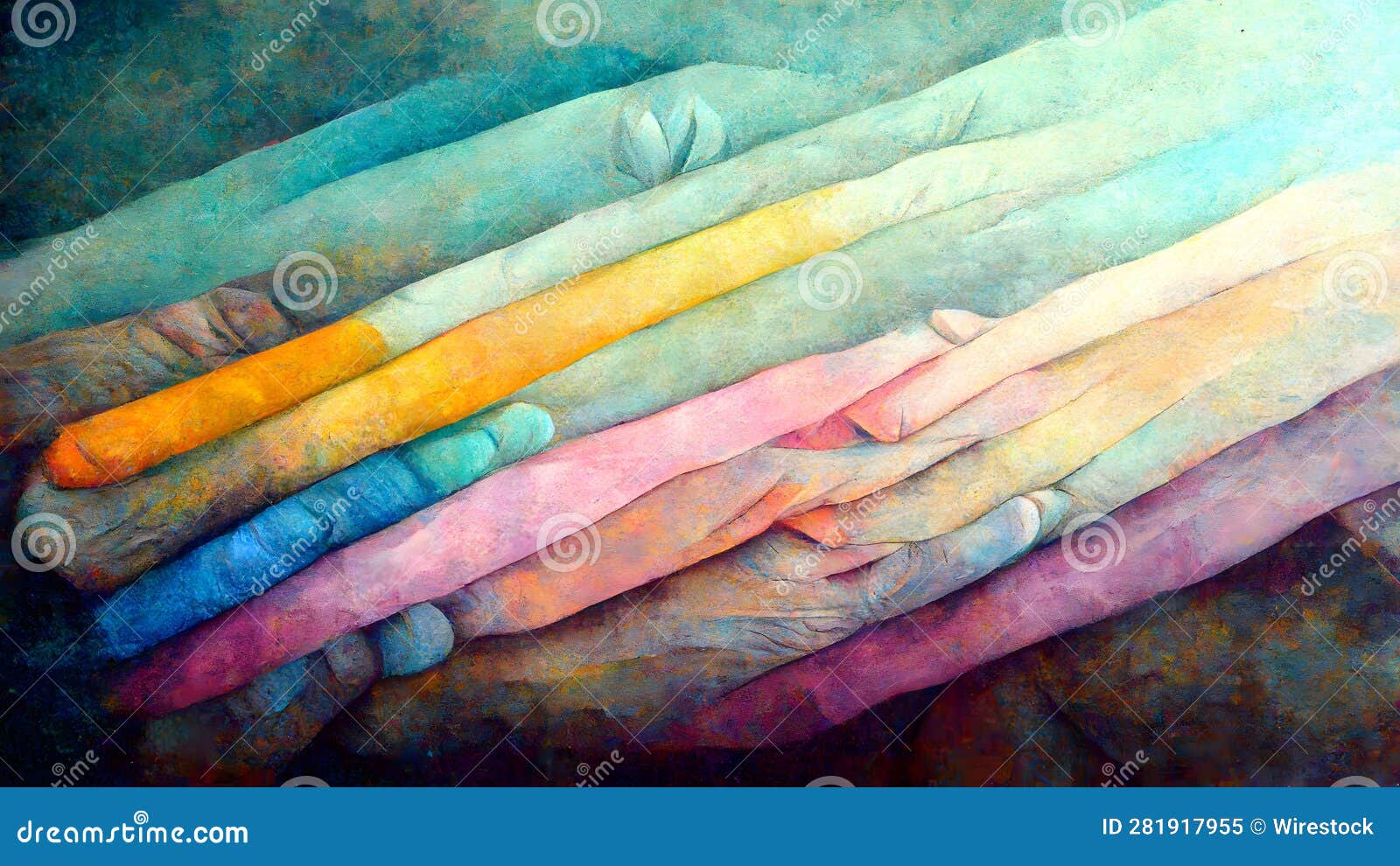 Embrace of Unity: Radiating Social Inclusion Stock Illustration ...
