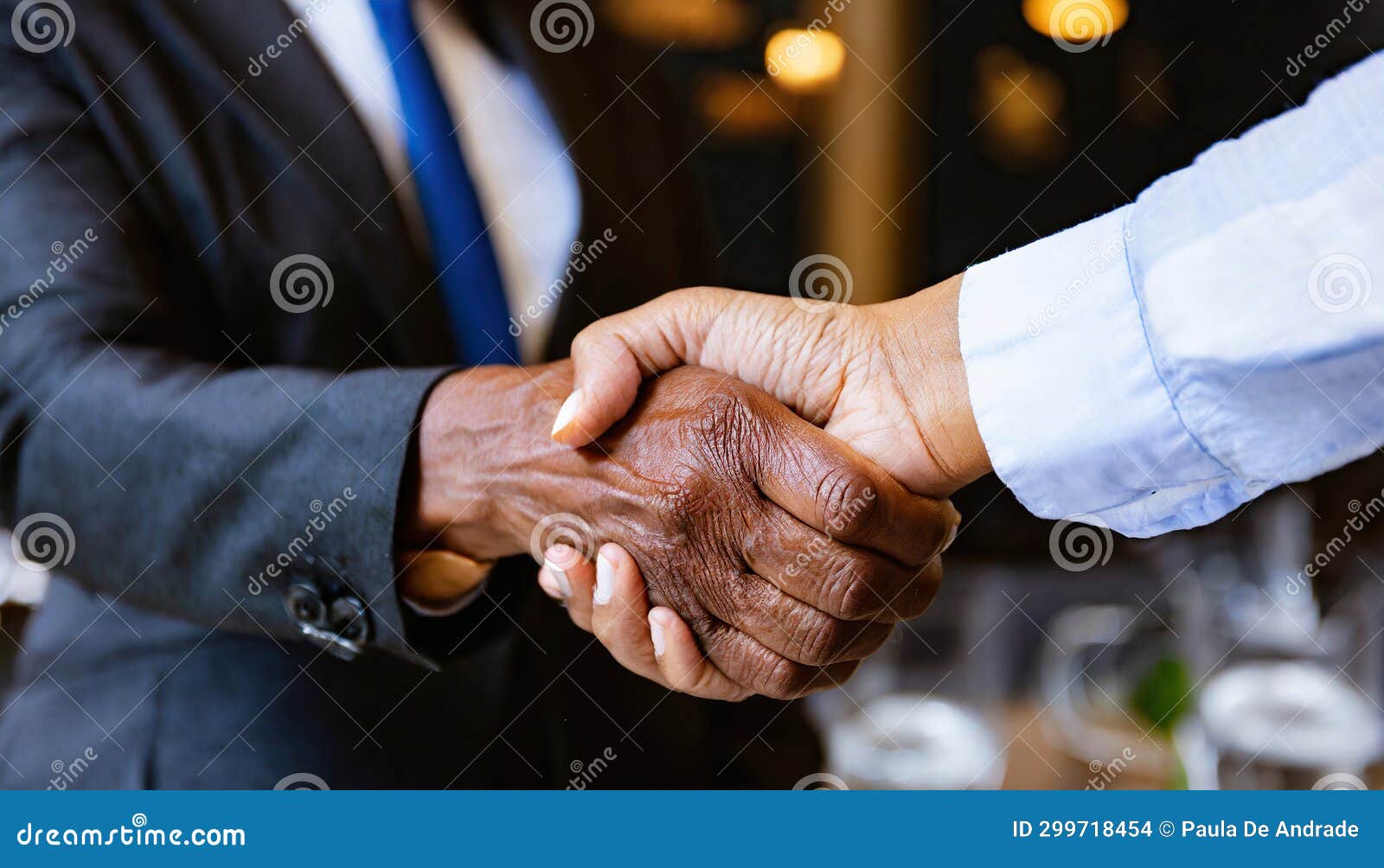 Business Handshake of Senior Age Businesspeople Stock Illustration ...
